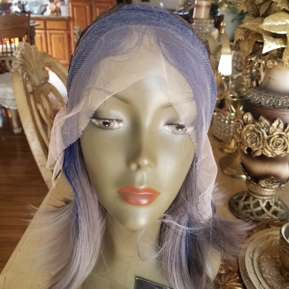 Accessories | Blue Gray Lace Front Wig | Poshmark